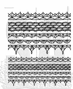 Tim Holtz Cling Stamp Collection - Crochet Trims AGCMS480 – Art ...