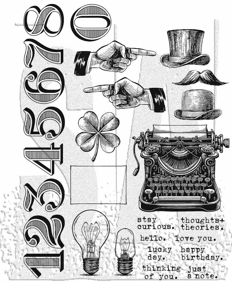 Tim Holtz Cling Stamp Collection - Curiosity Shop AGCMS482 – Art ...