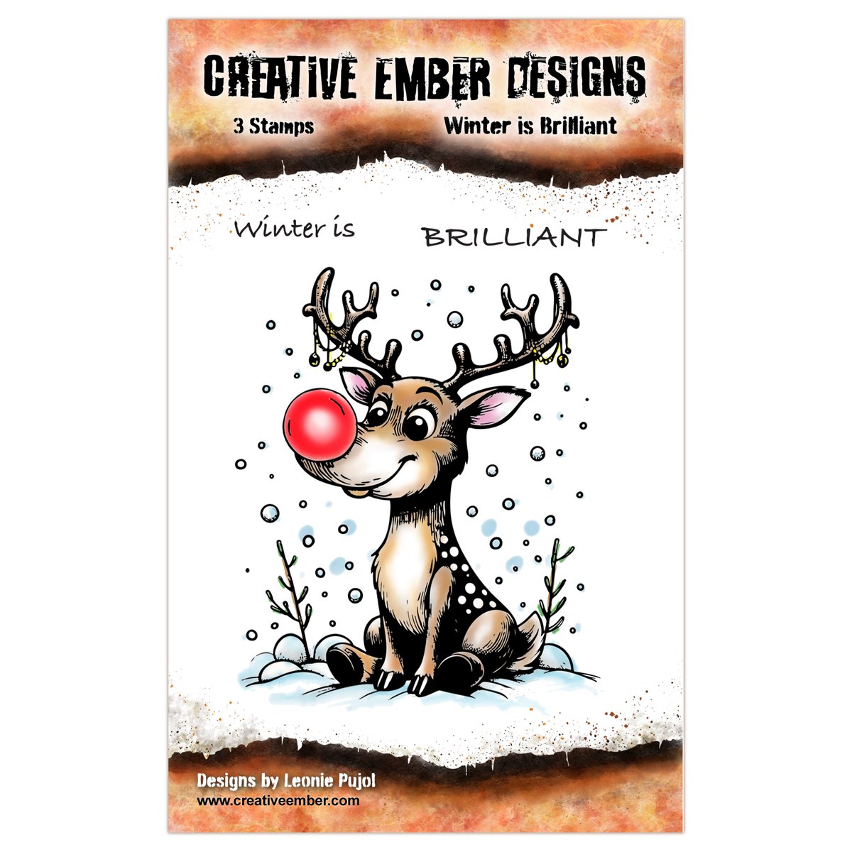 Creative Ember Designs - Winter is Brilliant - A7 - 3 Stamps – Art ...