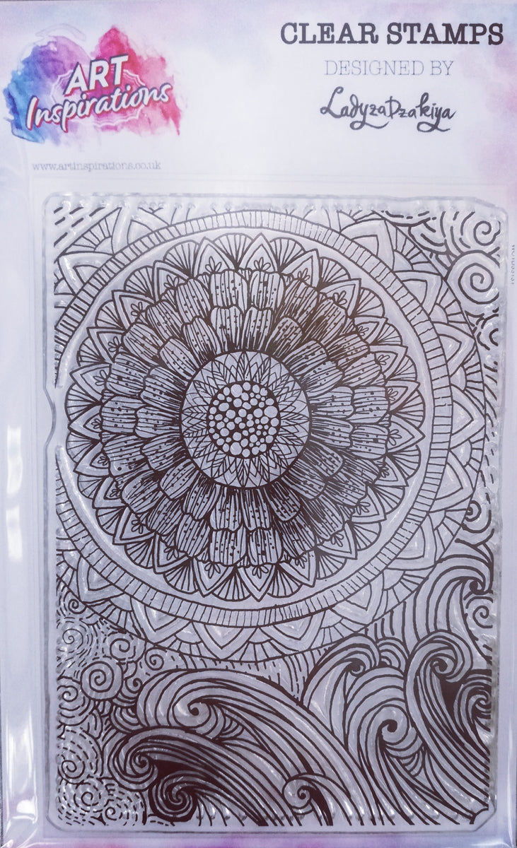 Art Inspirations with Lady Zadzakiya A7 Stamp Set - Background Waves ...