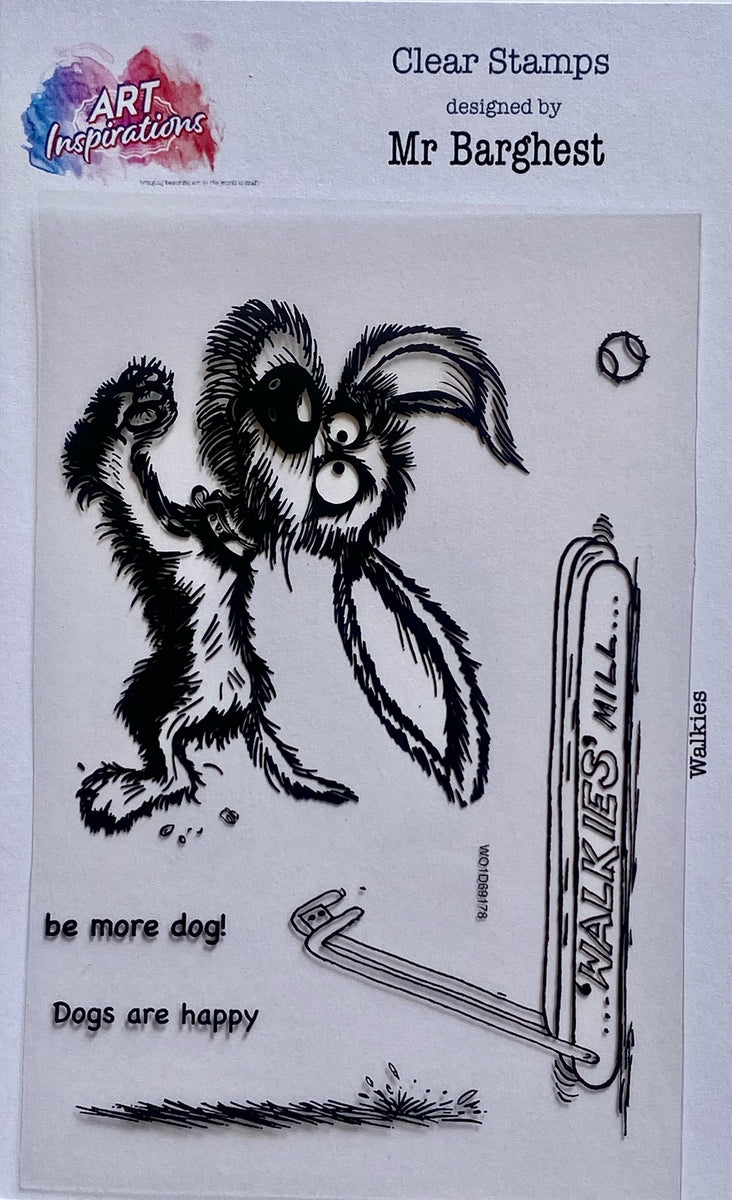 Art Inspirations with Mr Barghest A7 Stamp Set - Walkies – Art ...