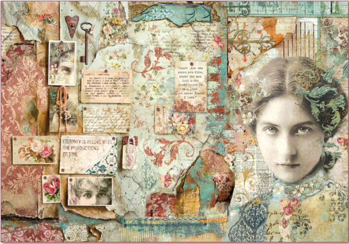 Stamperia Decoupage Rice Paper A3 Time is an Illusion Face DFS387 – Art ...
