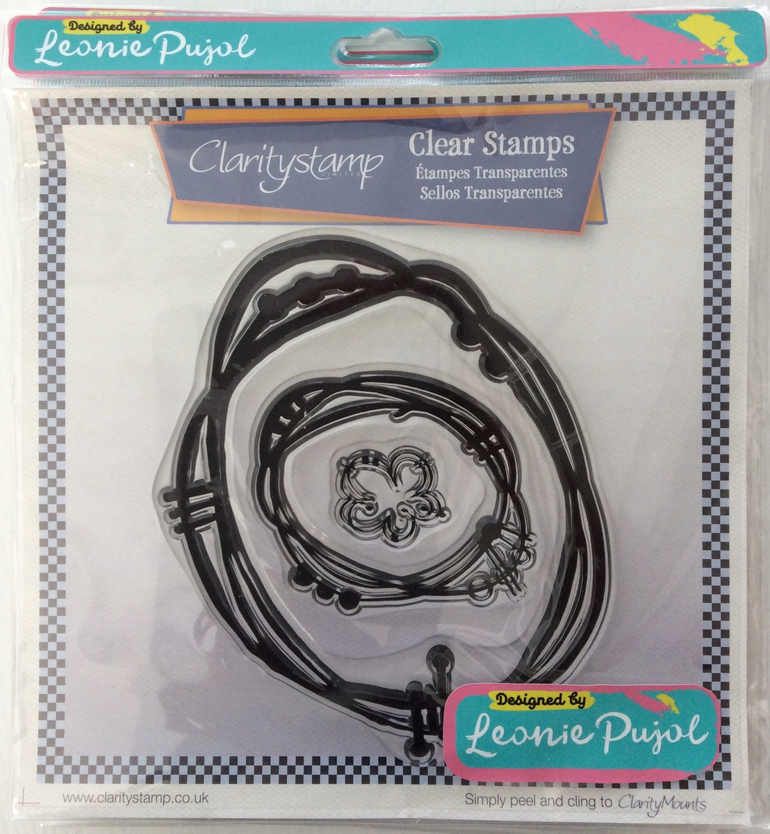 Clarity Stamp Unmounted Clear Stamp Set of 3 Designed by Leonie Pujol ...