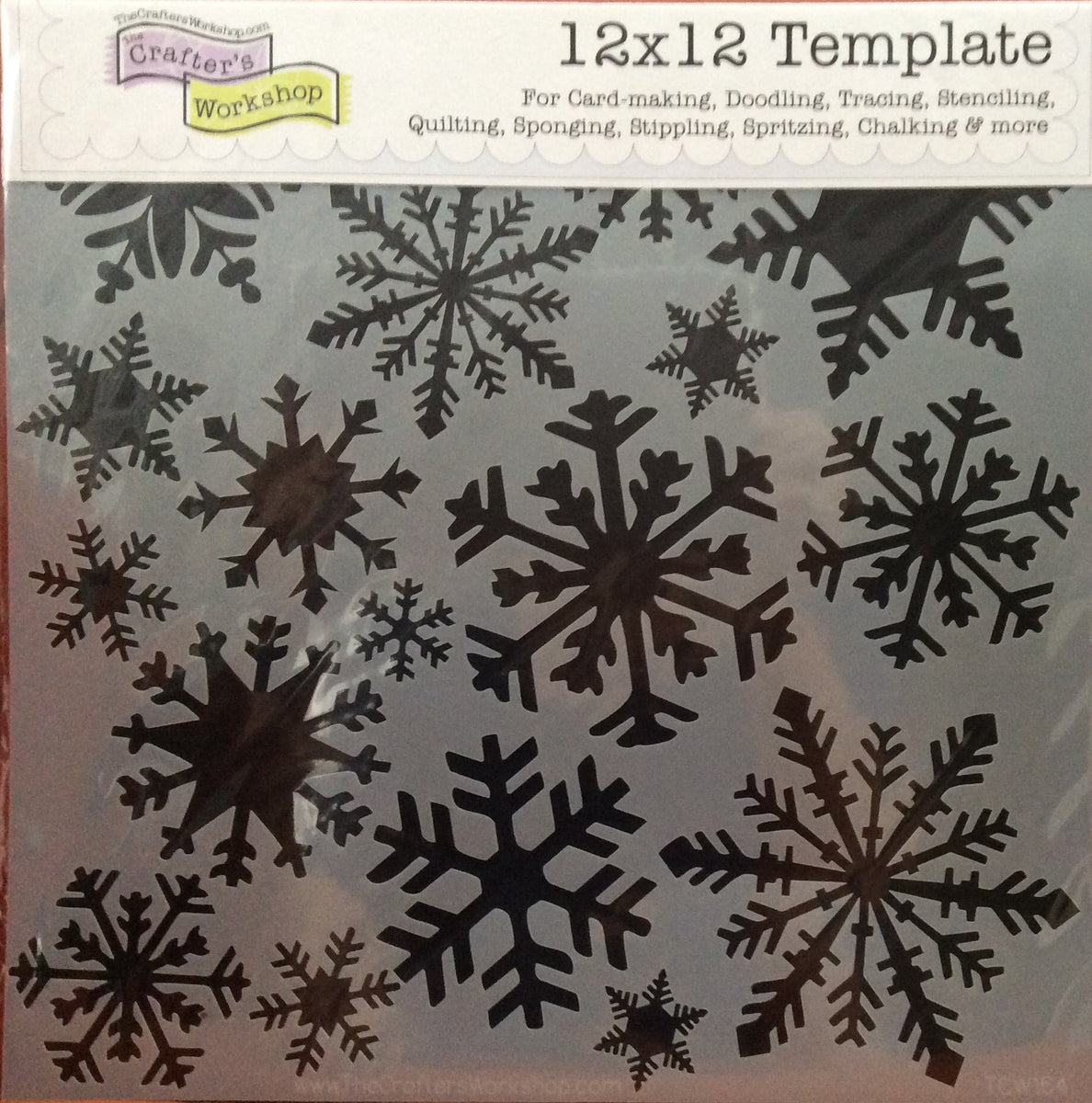 TCW Large Stencils - Flurries 12” x 12” – Art Inspirations Crafts UK