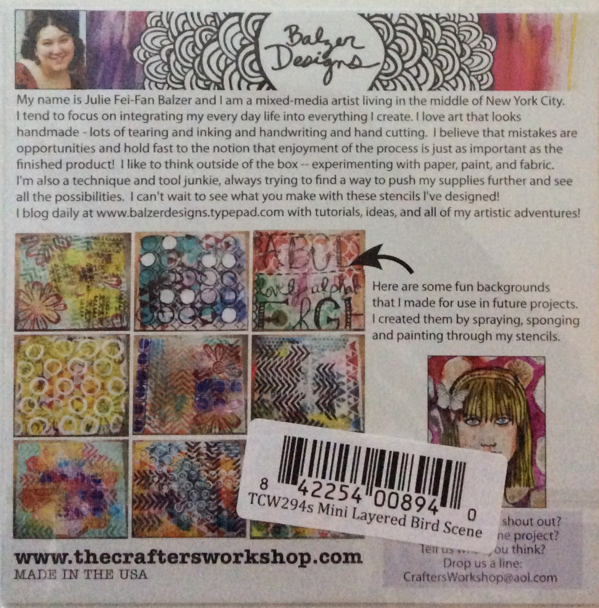 TCW Balzer Stencils - Mini Layered Bird Scene 6”x 6” – Art Inspirations ...