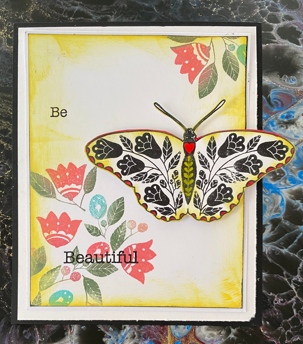 Art Inspirations by Wensdi Made A5 Clear Stamps - Butterfly Medley - 1 ...