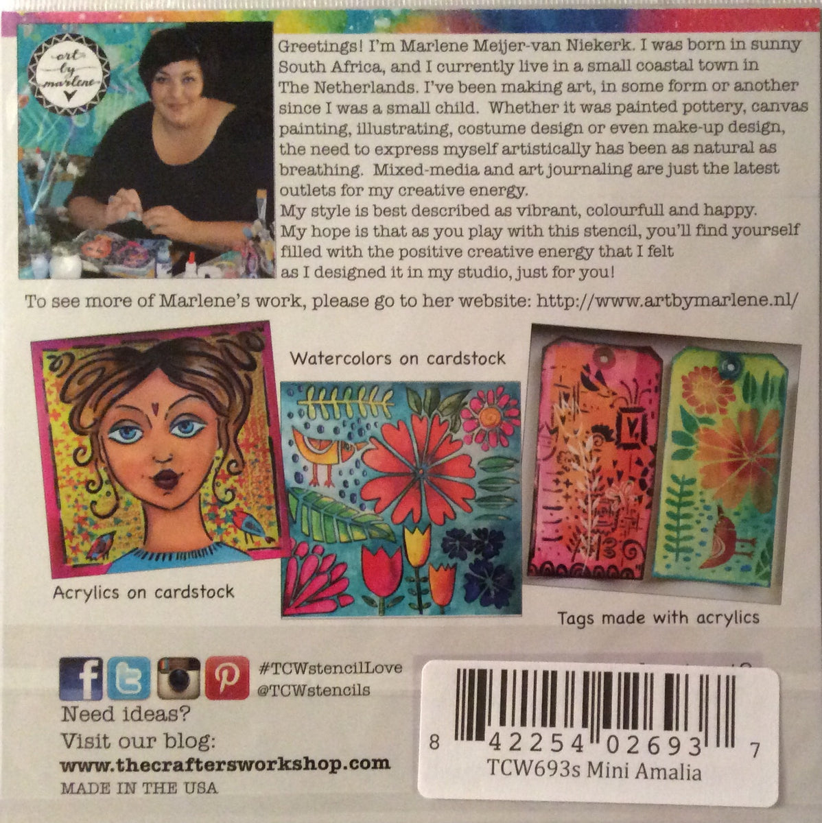 TCW Arts by Marlene Designs - Stencils - Mini Amalia 6”x 6” – Art ...