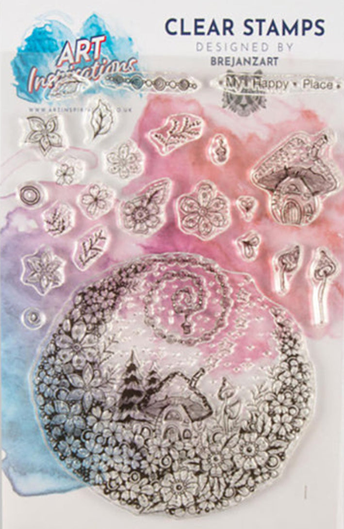 Art Inspirations with Martina A5 Stamp Set - Find My Happy Place - 22 ...