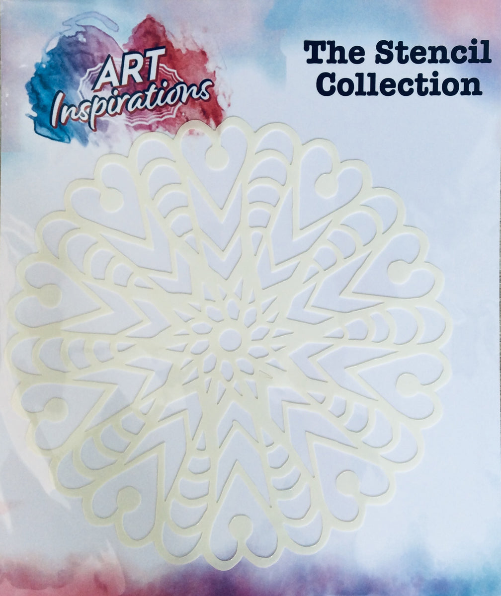 Art Inspirations Stencils designed by Leonie - Hearts 8”x 8” – Art ...