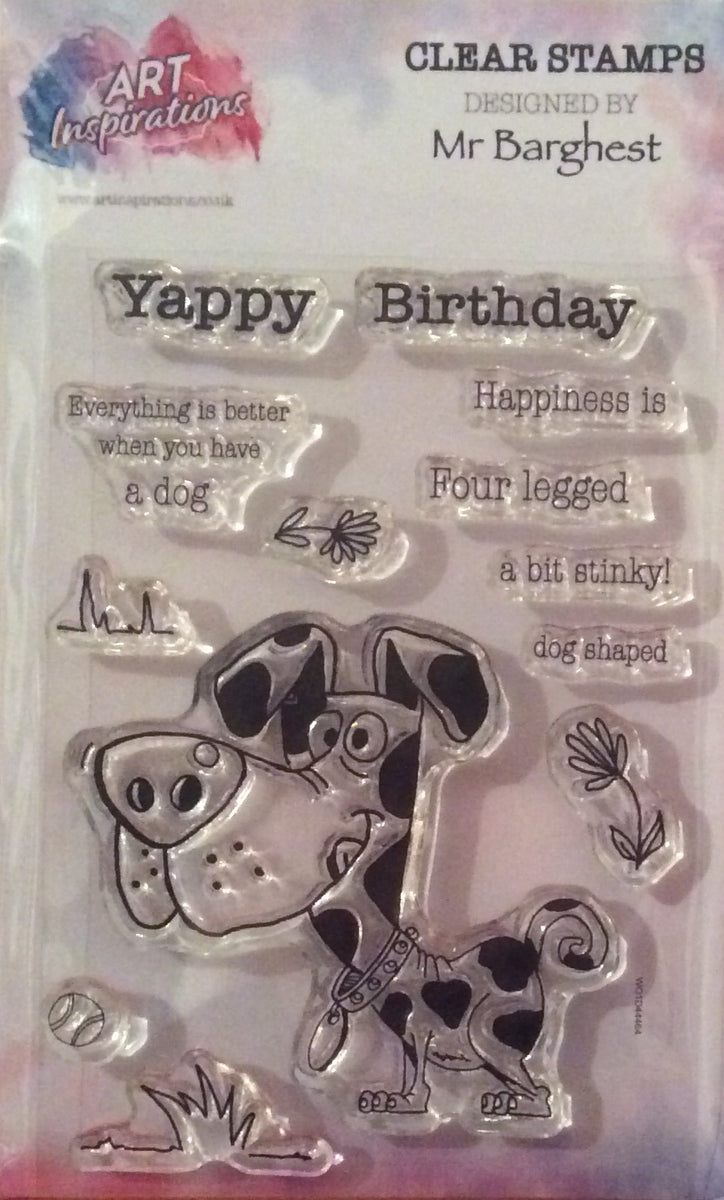 Art Inspirations with Mr Barghest A7 Stamp Set - Yappy – Art ...
