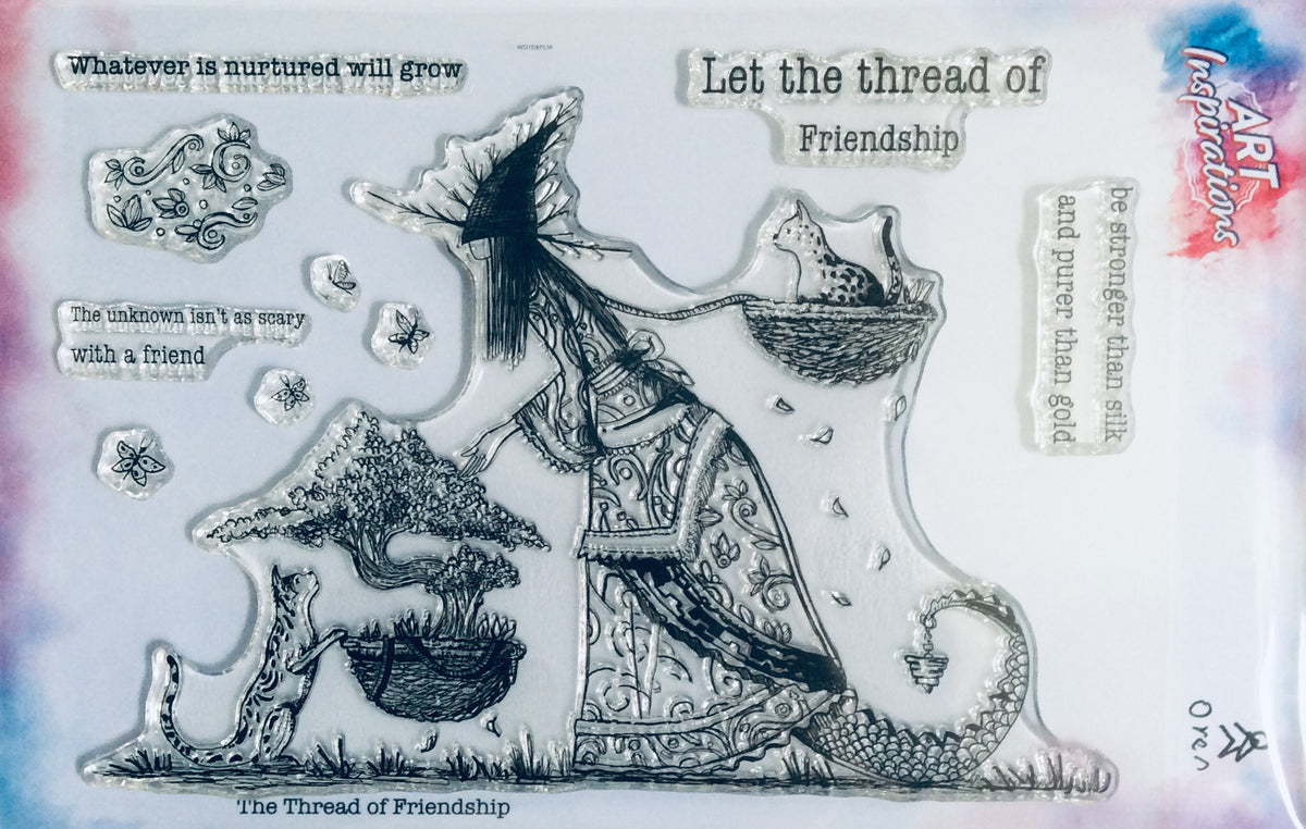 Art Inspirations with Oren - Monsters of Nowhere - A5 Stamp - Thread o ...