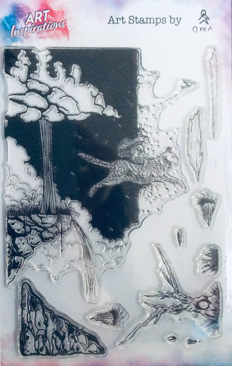 Art Inspirations with Oren - Monsters of Nowhere - A5 Stamp - Into the ...